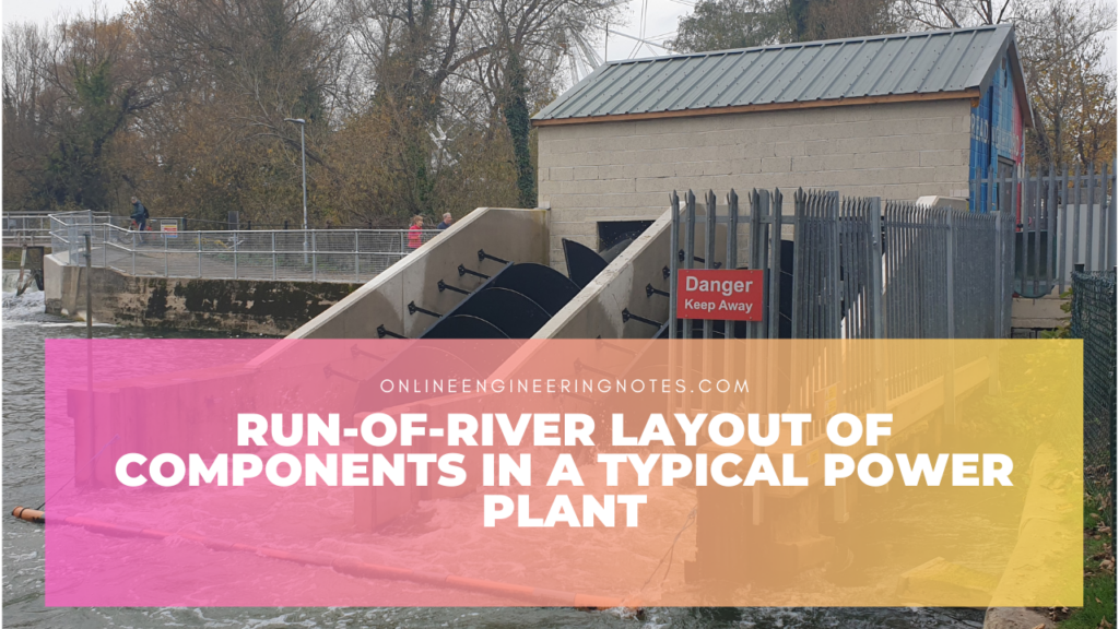 Run-of-River layout of components in a typical power plant ...